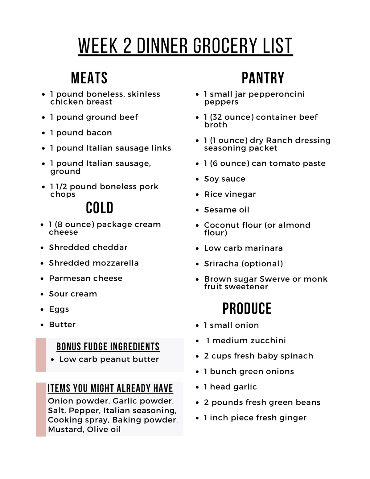Easy Keto Meal Plan with Grocery List (Week 2) - The Best Keto Recipes