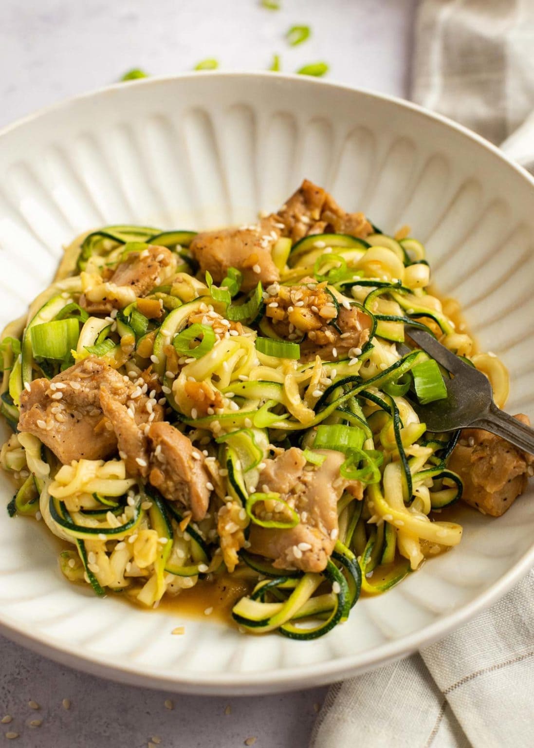 Asian Chicken Zoodles - The Best Keto Recipes
