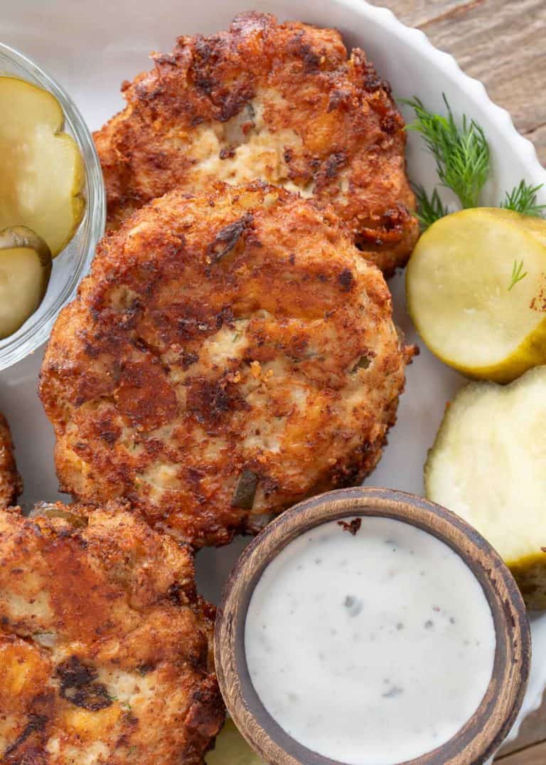 Dill Pickle Chicken Fritters - The Best Keto Recipes