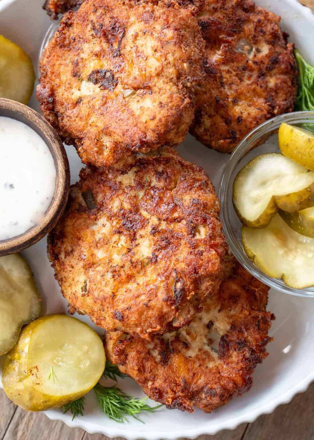 Dill Pickle Chicken Fritters - The Best Keto Recipes